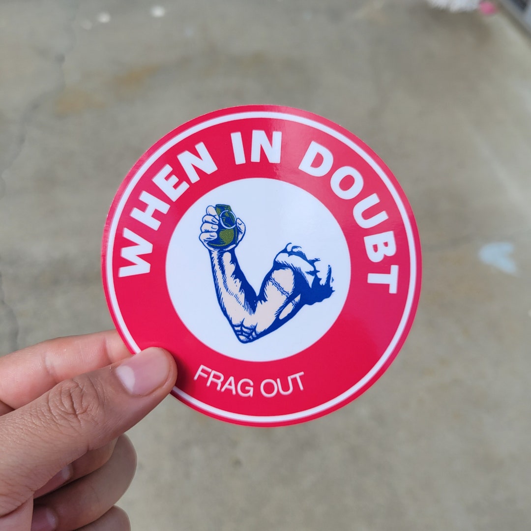 When in Doubt 4 Sticker - Etsy
