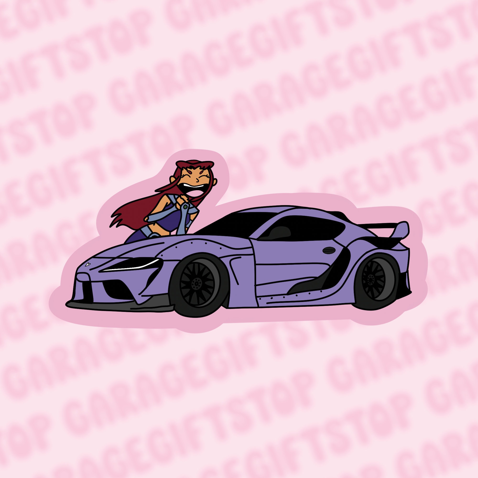 Starfire Supra Sticker, Pikachu S2K Sticker, Devil Mustang Sticker ...