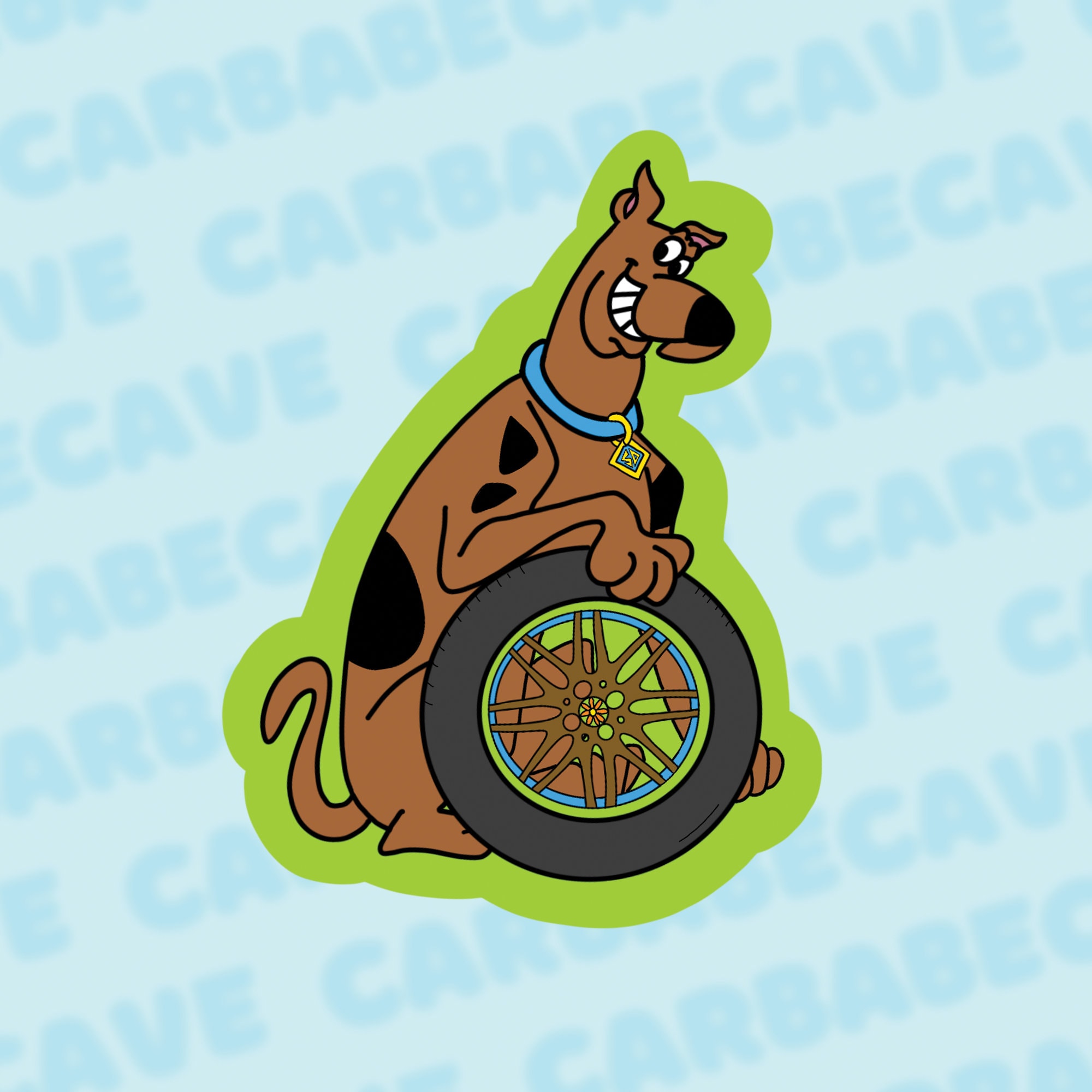 Scooby Doo Car Themed Stickers, Supercar Sticker, Car Part Stickers - Etsy