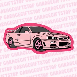 Cute Pink JDM Car Stickers, GTR Decal, Wrx Sti Decal, Supra Decal - Etsy