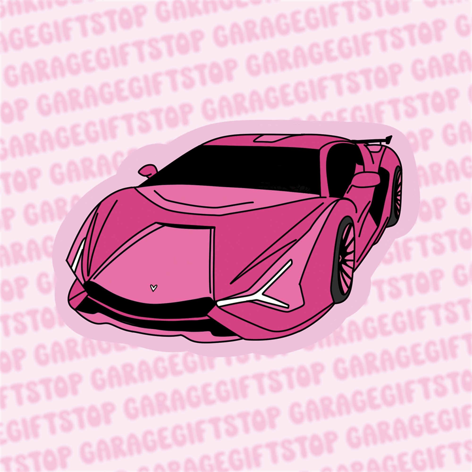 Cute Pink European Car Stickers, Porsche Decal, Mclaren Decal, Audi ...