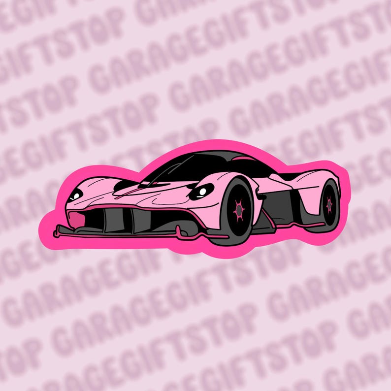 Pink Hypercar Sticker Pack | Girly Supercar Vinyl Decals | Cute Car ...