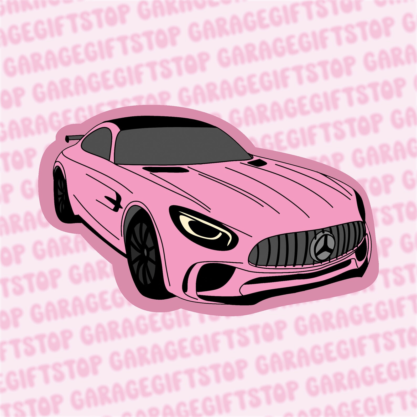Cute Pink European Car Stickers, Porsche Decal, Mclaren Decal, Audi ...