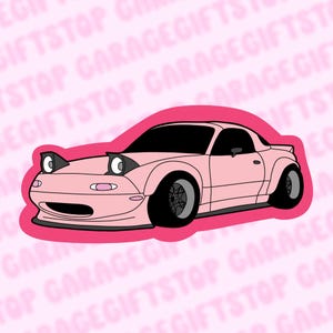 Cute Pink JDM Car Stickers, Miata Decal, RX7 Decal, S2000 Decal - Etsy
