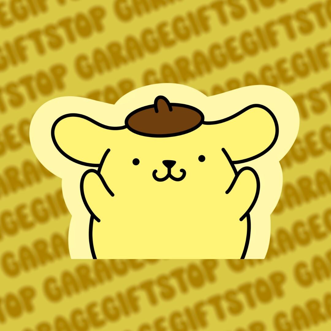 Pompompurin Peeker Sticker, Cute Sanrio Decal, Car Peeker Sticker - Etsy