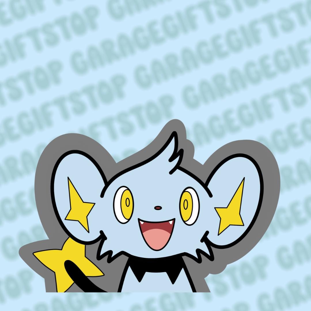 Shinx Peeker Sticker, Cute Pokemon Decal, Car Peeker Sticker - Etsy