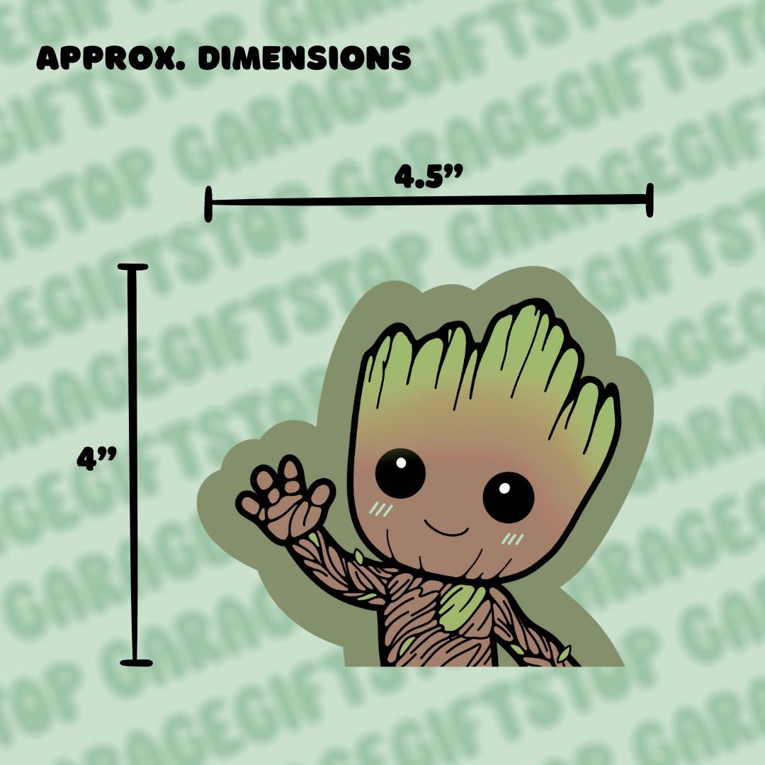 Baby Groot Peeker Sticker, Cute Marvel Decal, Car Peeker Sticker - Etsy