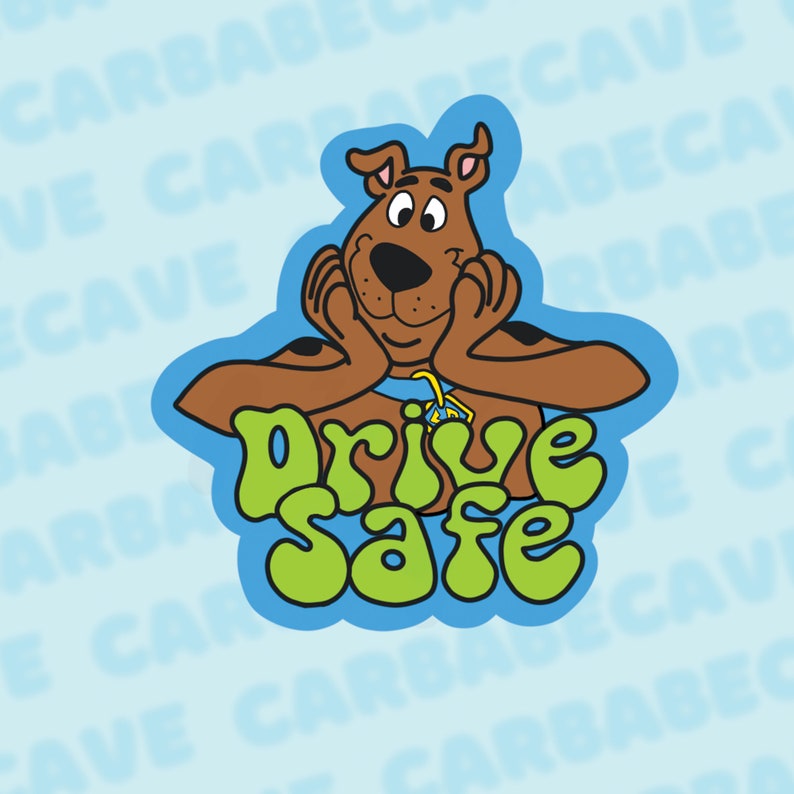 Scooby Doo Car Themed Stickers, Supercar Sticker, Car Part Stickers - Etsy
