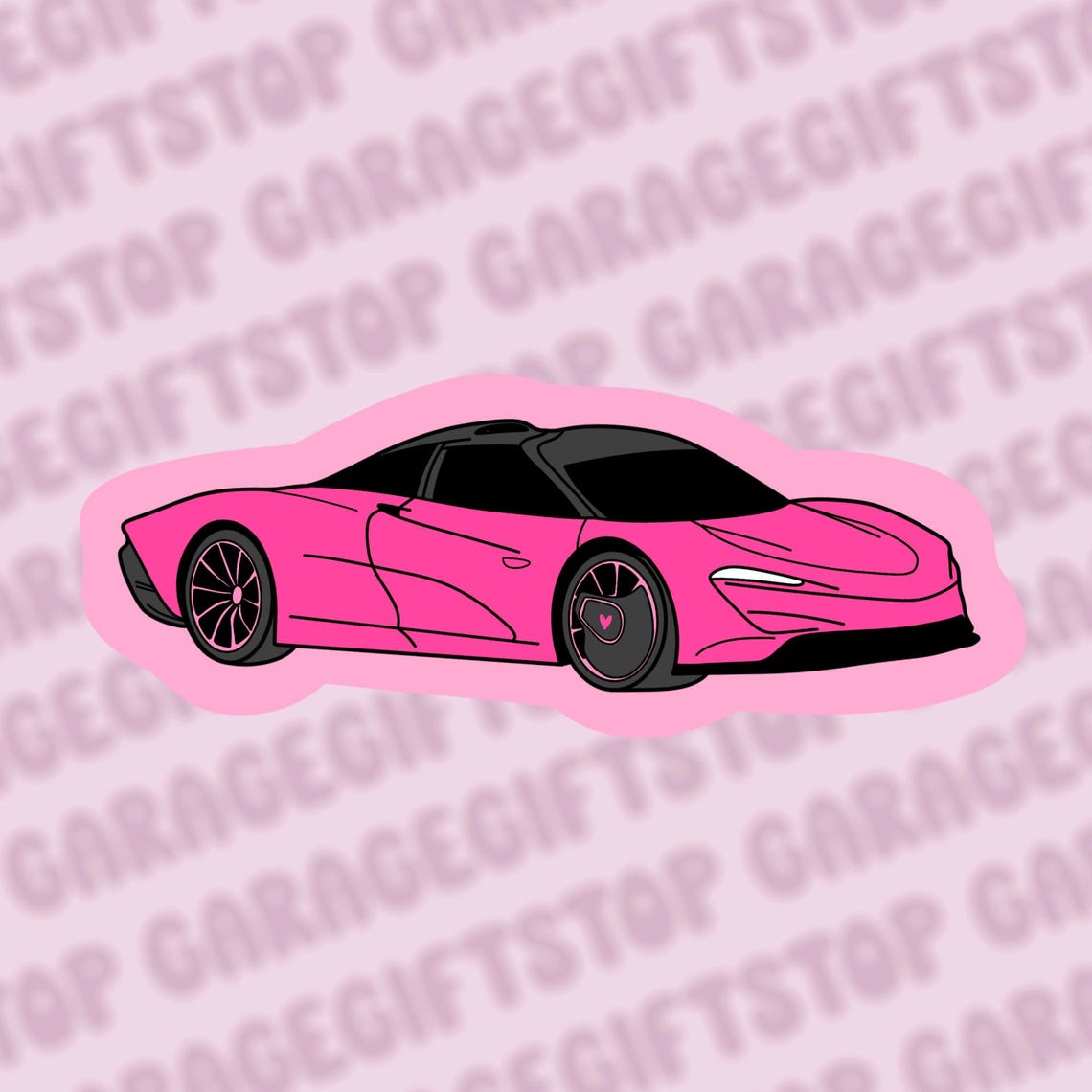 Pink Hypercar Sticker Pack | Girly Supercar Vinyl Decals | Cute Car ...