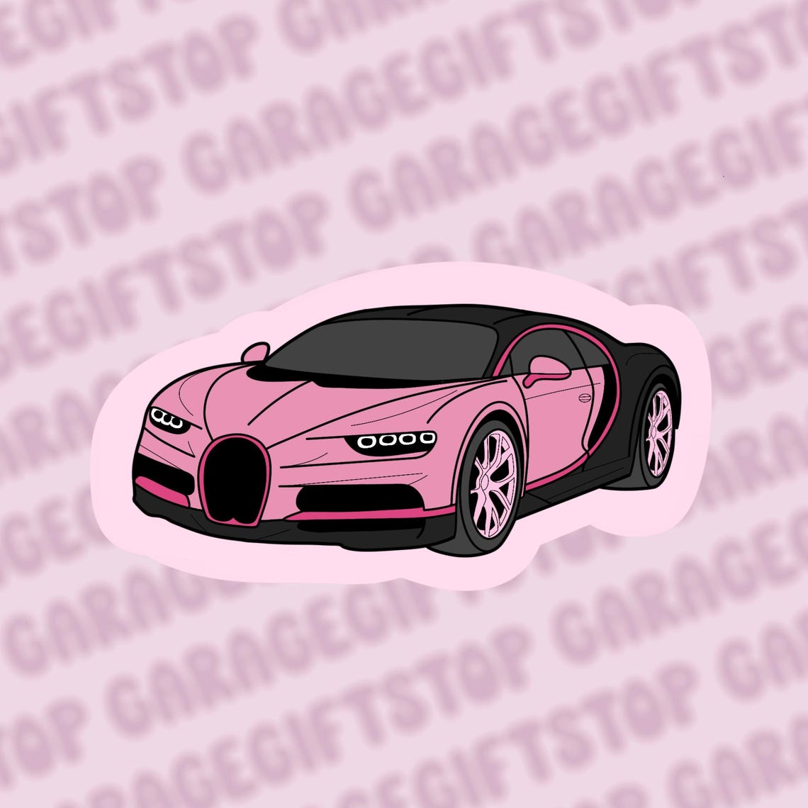 Pink Hypercar Sticker Pack | Girly Supercar Vinyl Decals | Cute Car ...