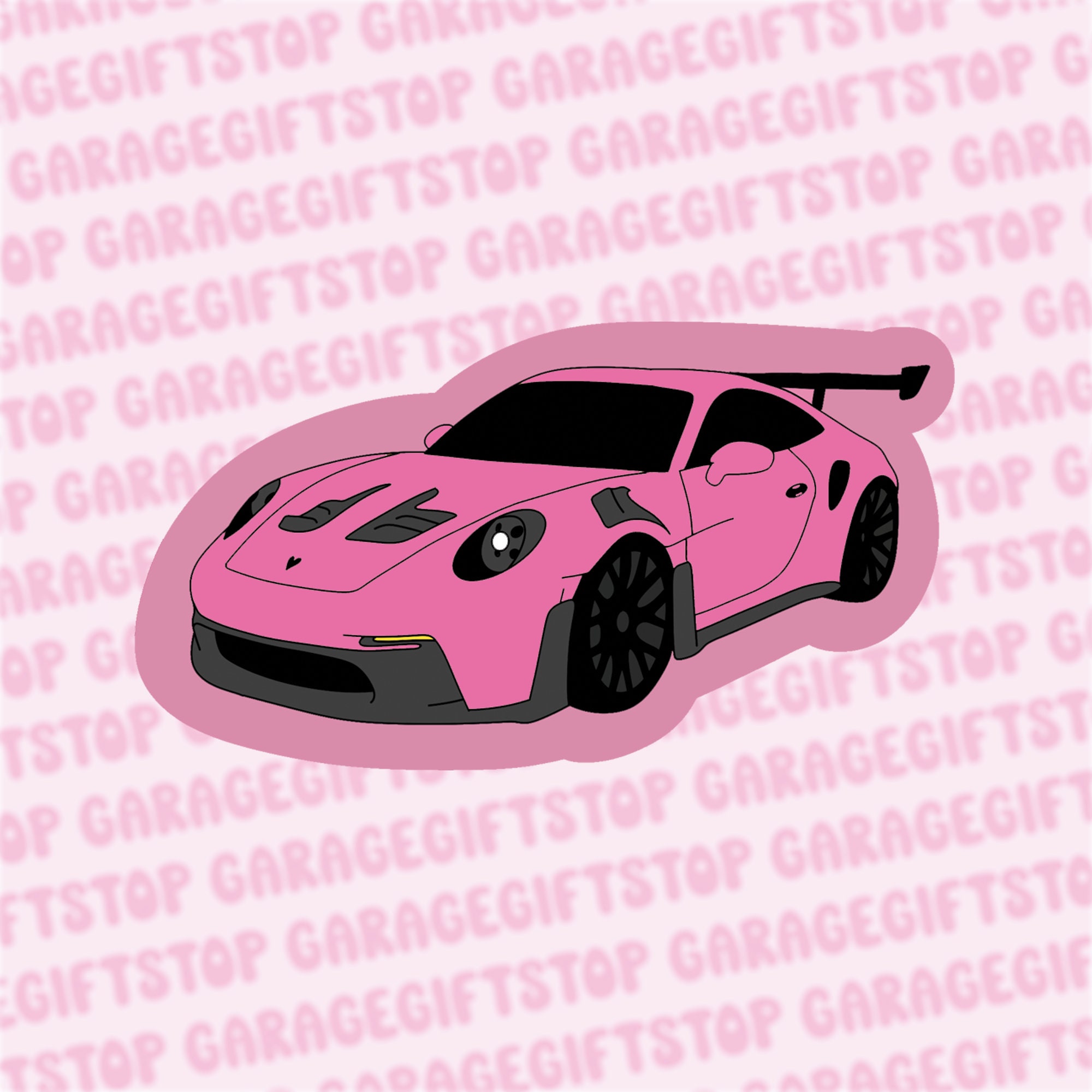 Cute Pink European Car Stickers, Porsche Decal, Mclaren Decal, Audi ...