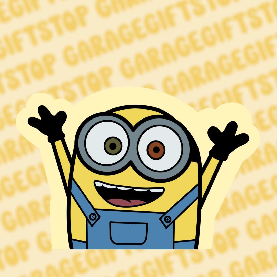 Minion Peeker Sticker, Cute Bob Minion Decal, Car Peeker Sticker - Etsy