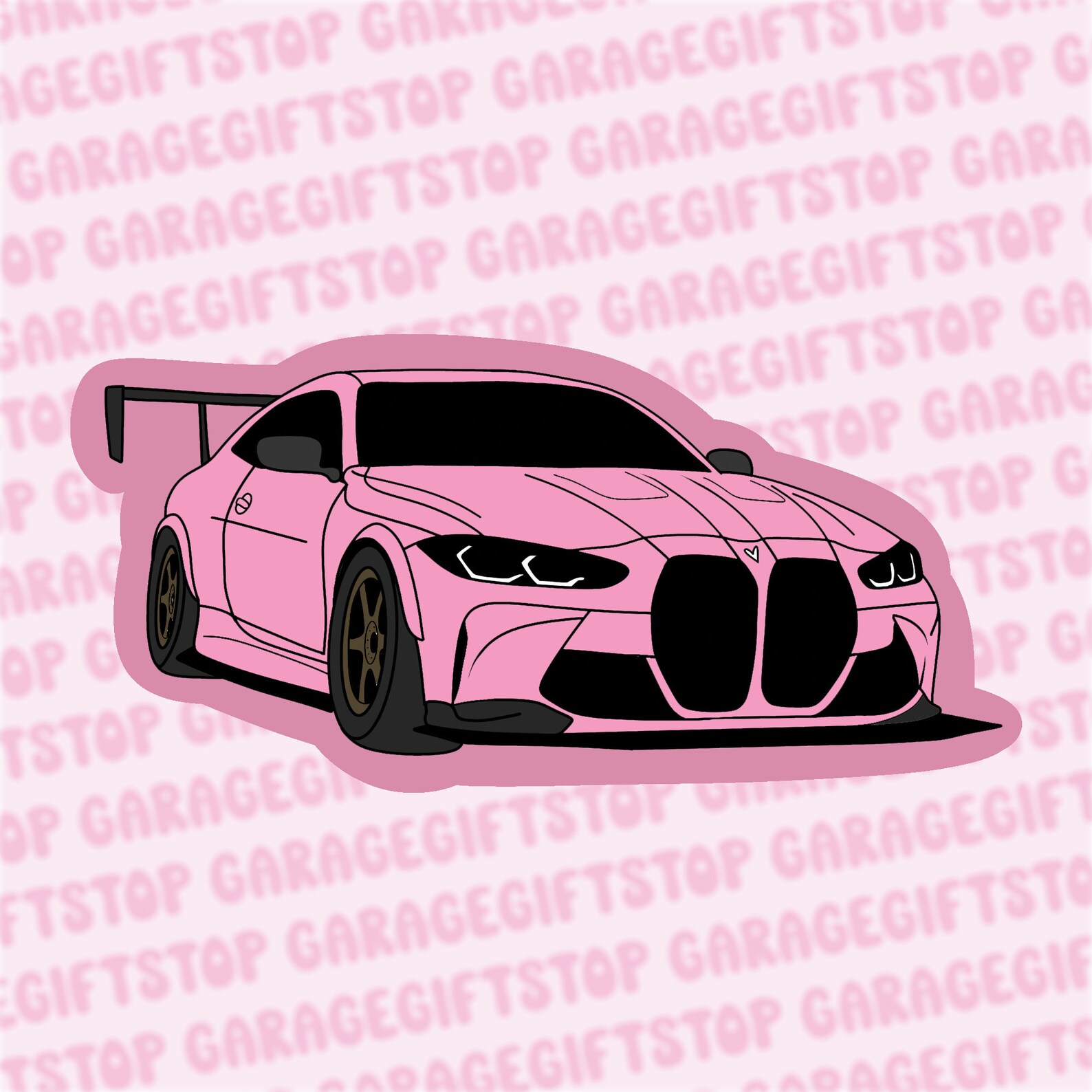 Cute Pink European Car Stickers, Porsche Decal, Mclaren Decal, Audi ...