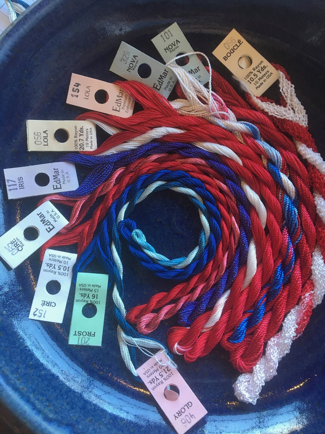 Brazilian Embroidery Thread (edmar) Bundle of 10 Assorted - Fireworks ...