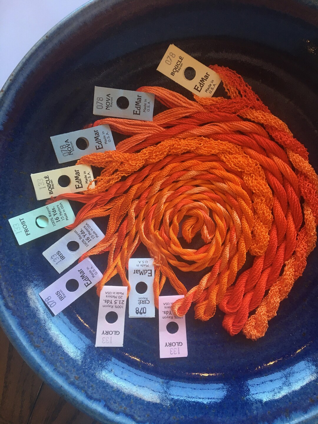 Brazilian Embroidery Threads - Bundle of 10 Assorted Oranges - #4 - Etsy