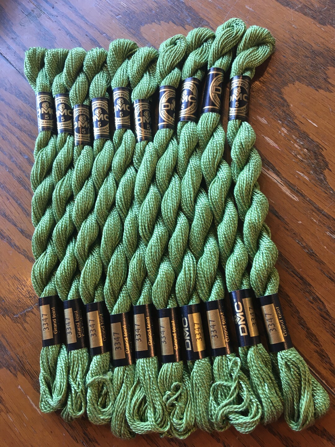 DMC Perle Cotton Thread in Grasshopper Greens Size 5-bundle of 10 - Etsy