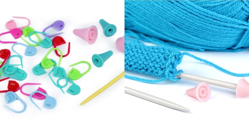 Set of Knitting Markers / Charms / Stich Markers / Maschenstoppers ...