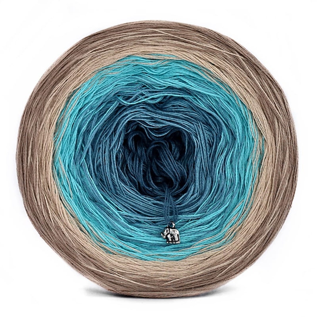 Farbverlaufsgarn Cake - KOKONEK A957 / 50/50 Baumwolle Acryl / KOKONKI ...