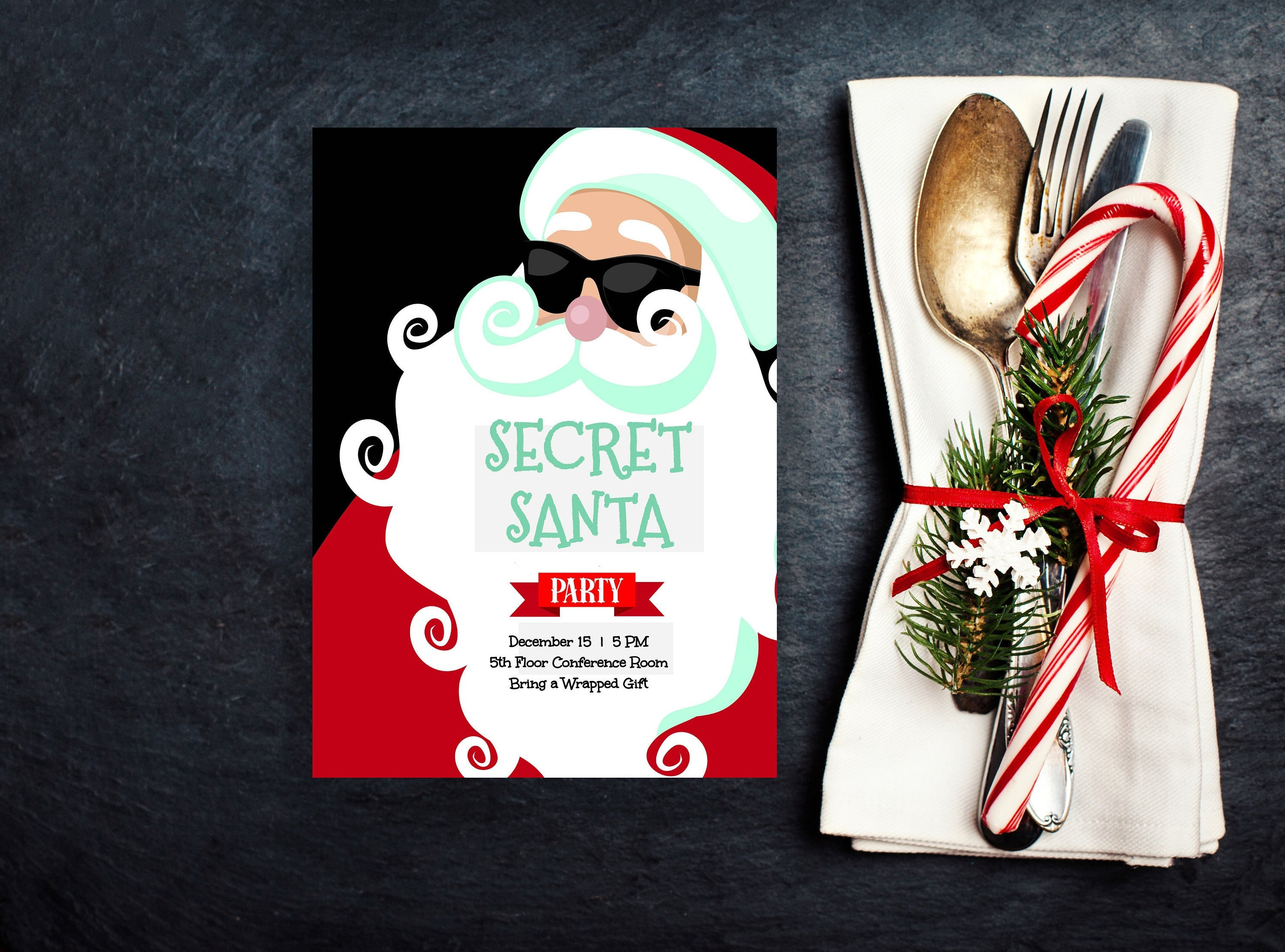 Custom Christmas Party Invitations, Christmas Invitation. Xmas, Holiday ...