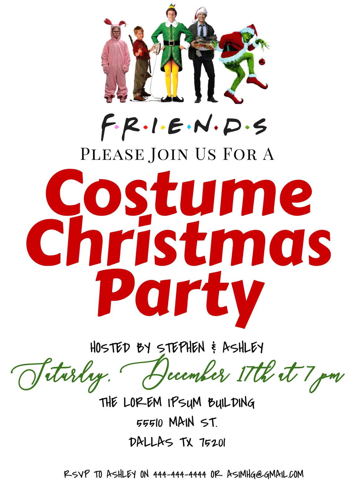 Custom Christmas Party Invitations Holiday Party Custom - Etsy