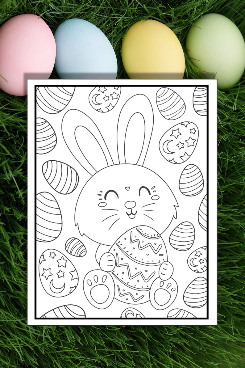 Easter Coloring Pages PDF, 40 Pages, Digital Download, Coloring Pages ...