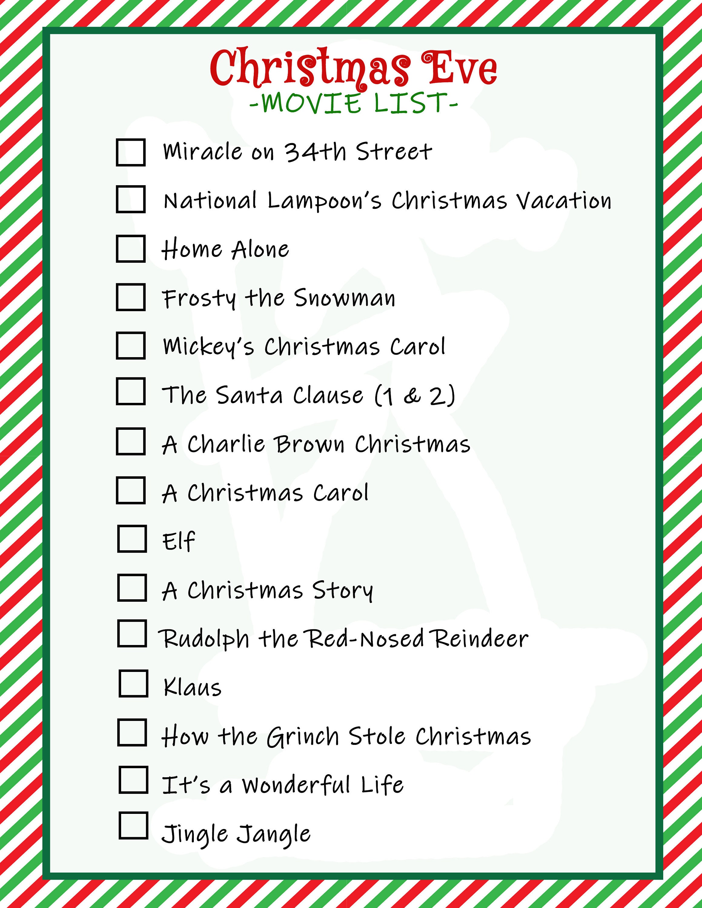 8 Christmas Activity Bundle Night Before Christmas Game - Etsy