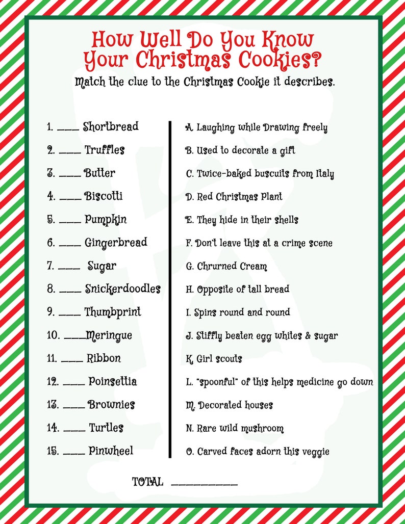 8 Christmas Activity Bundle, Night Before Christmas Game , Family ...