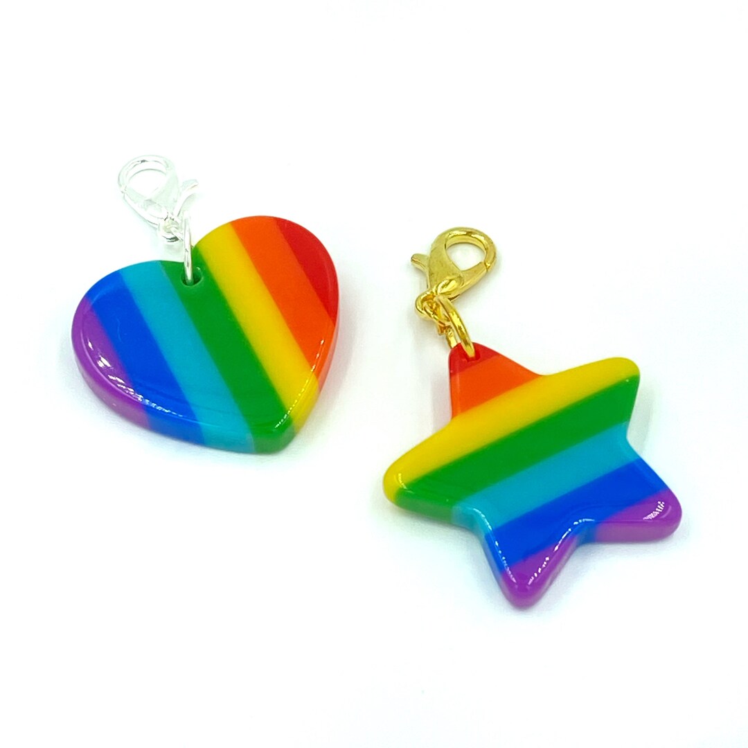 Resin Pride Charms Gay Pride Stitch Counter LGBTQ Bookmark - Etsy