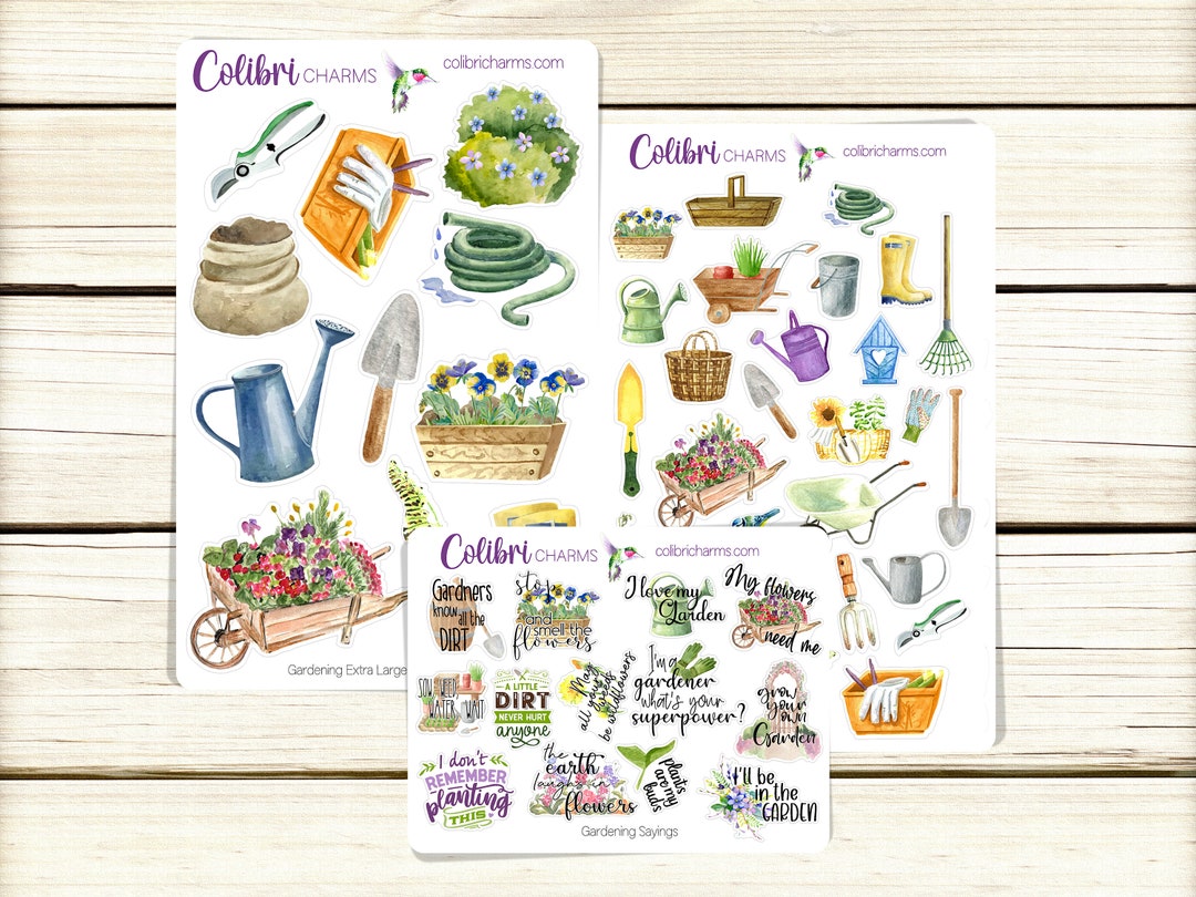 Gardener's Planner Stickers Garden Journal Kit Plant Lovers Stickers ...
