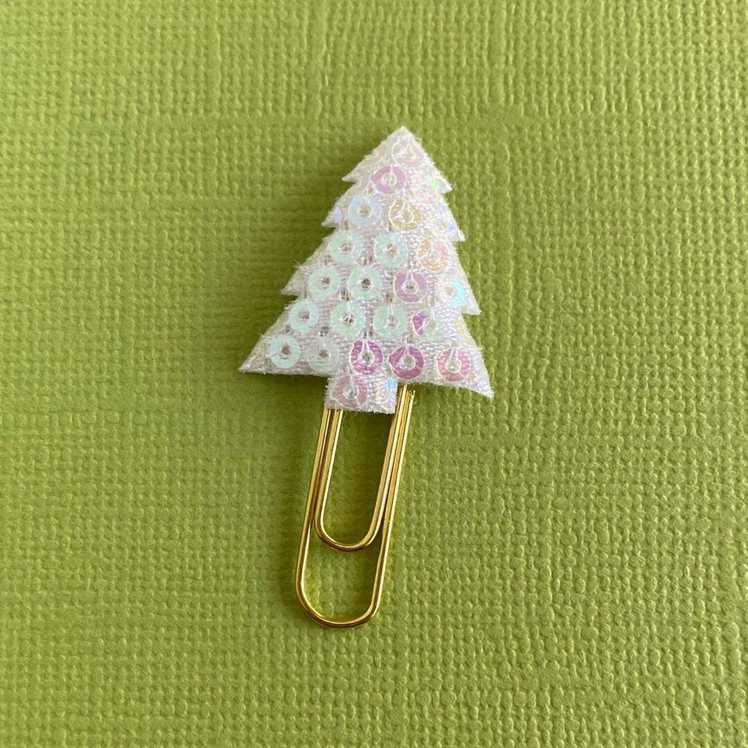 Small Sequined Tree Clips Christmas Clips Holiday Clips - Etsy