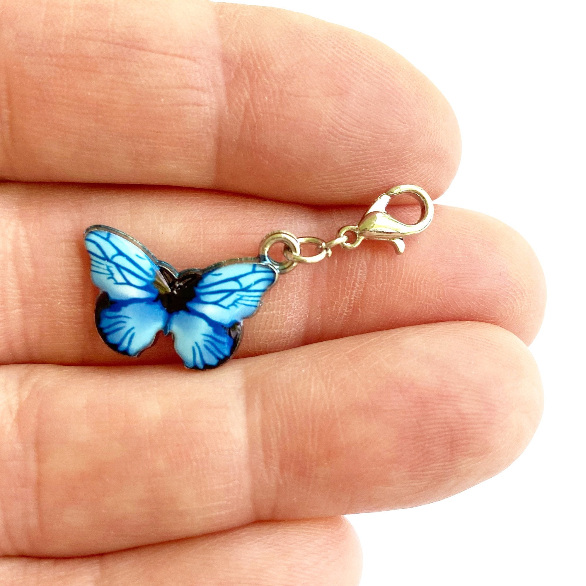 Blue Butterfly Charms Pollinator Bookmark Butterfly Clip - Etsy
