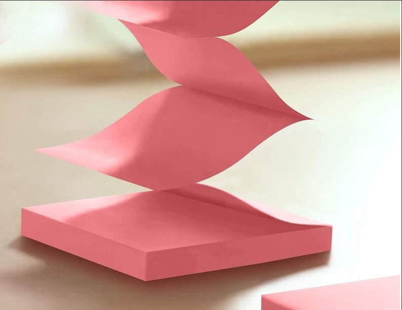 Rose Gold Sticky Notes Holder Post It Holder Paper Memo | Etsy