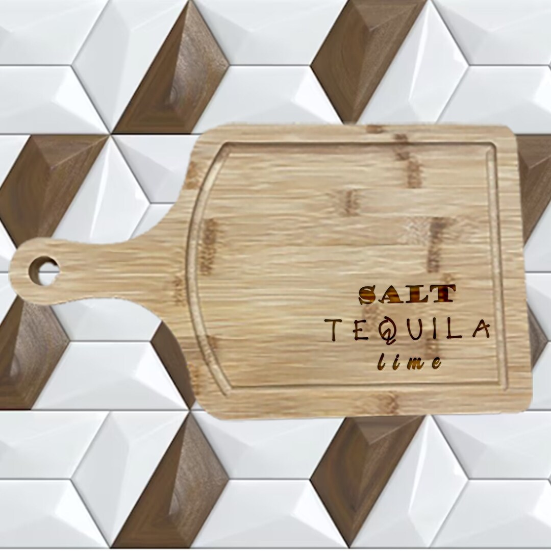 Personalized Tequila Board /salt Tequila Lime Cutting Board/bamboo ...
