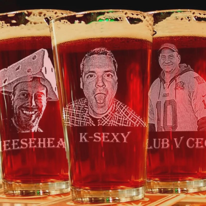 Personalized Beer Glasses - Etsy