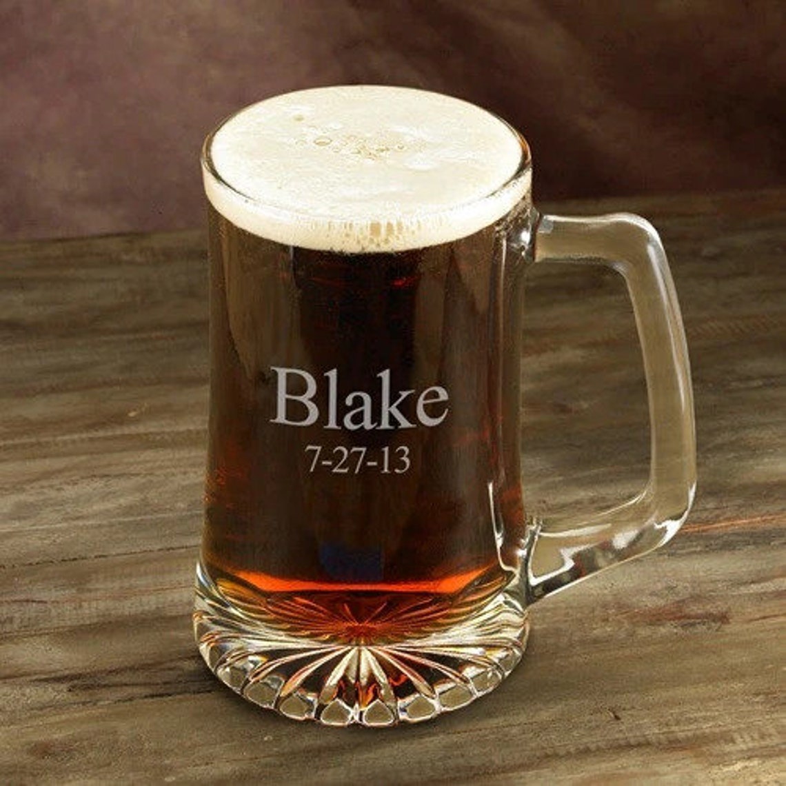 Personalized Beer Stein Set/laser Etched Beer Mug/laser - Etsy