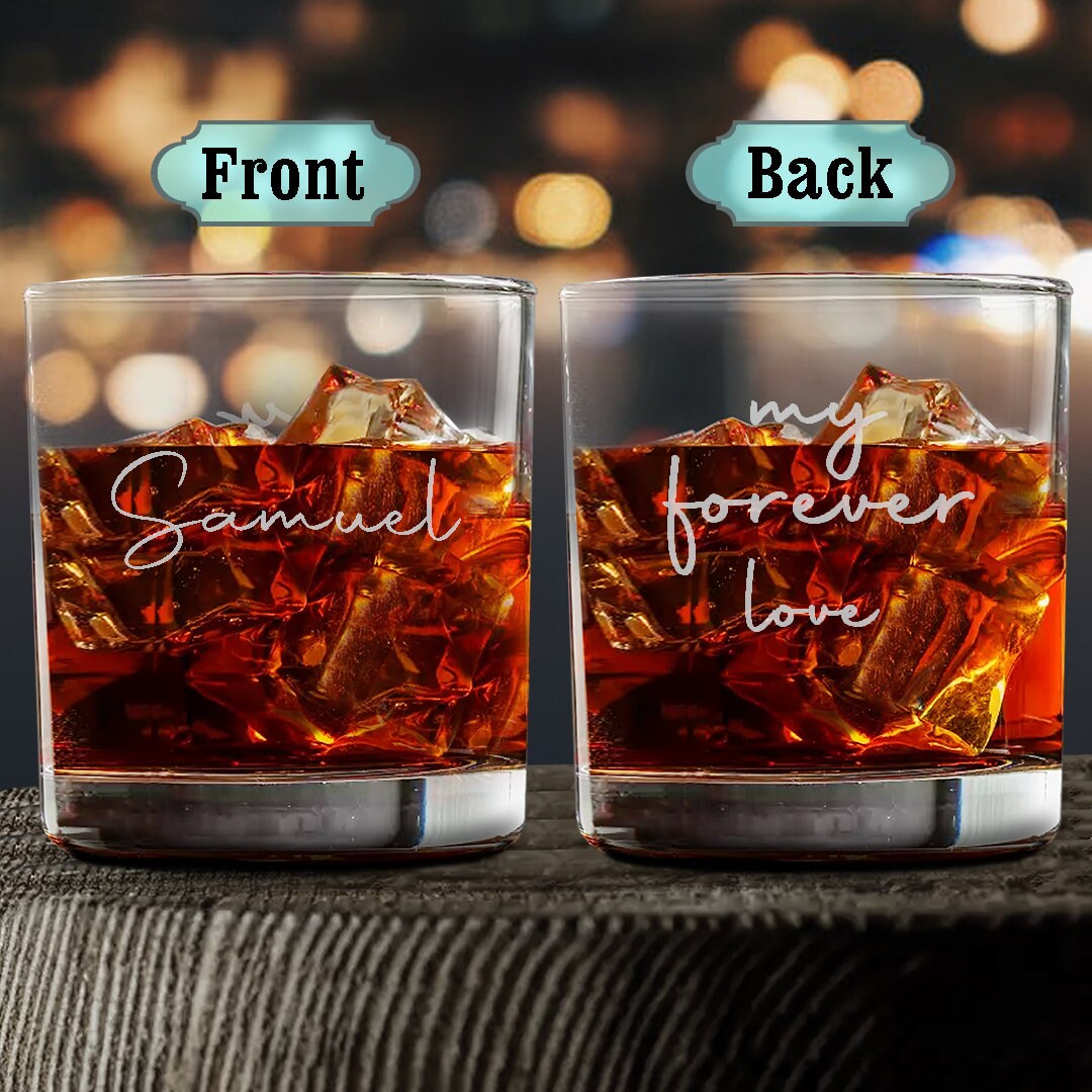 Custom Glassware/engraved Whiskey Glasses/gifts for the Drinker/rocks ...
