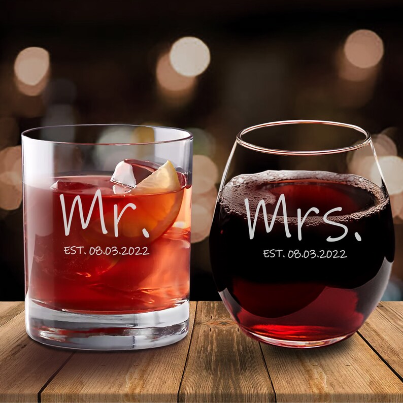 Custom Glassware/engraved Whiskey Glasses/engraved Wine - Etsy