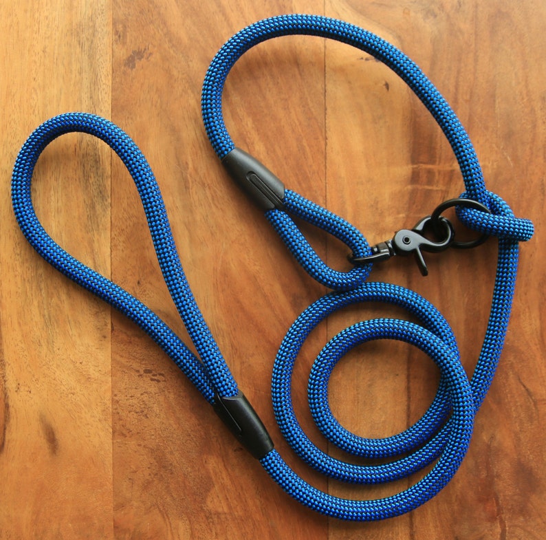 Checkered Black & Blue Dog Leash for Small and Big Dogs/ Dog - Etsy