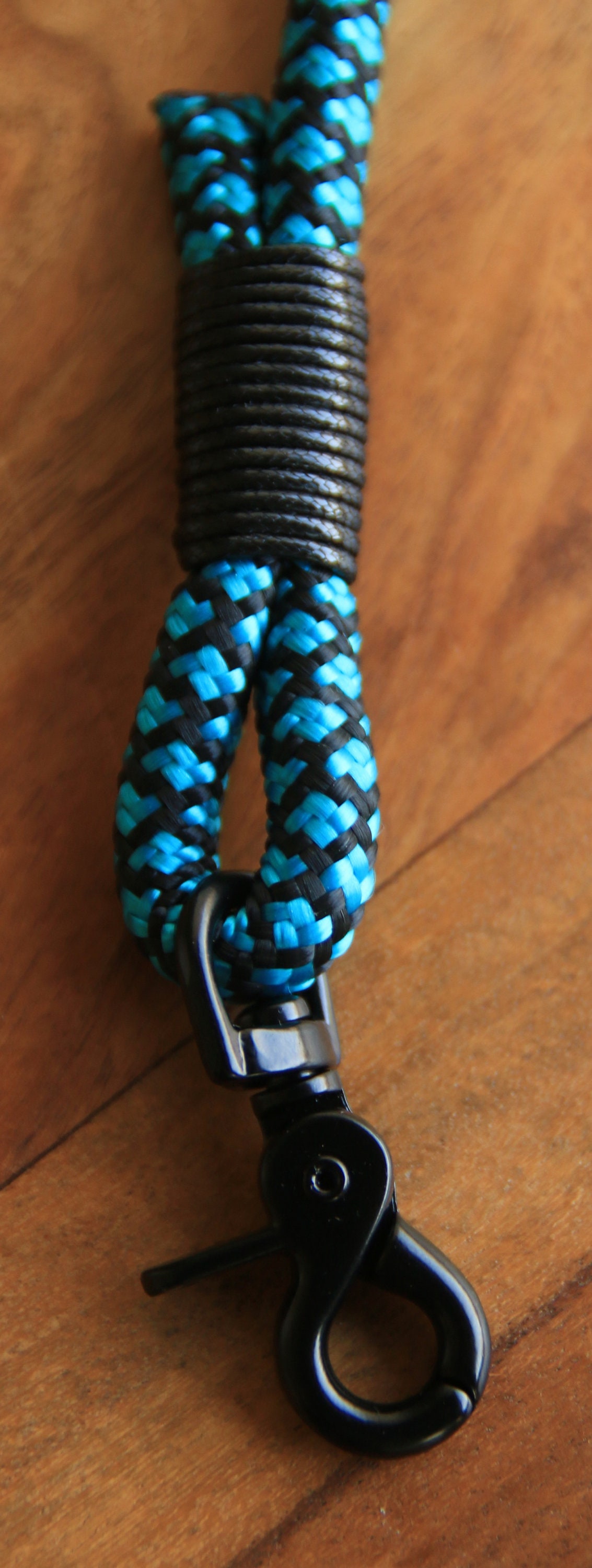 Make Your Own Leash / Turquoise & Black Snake / Dog Leash / | Etsy