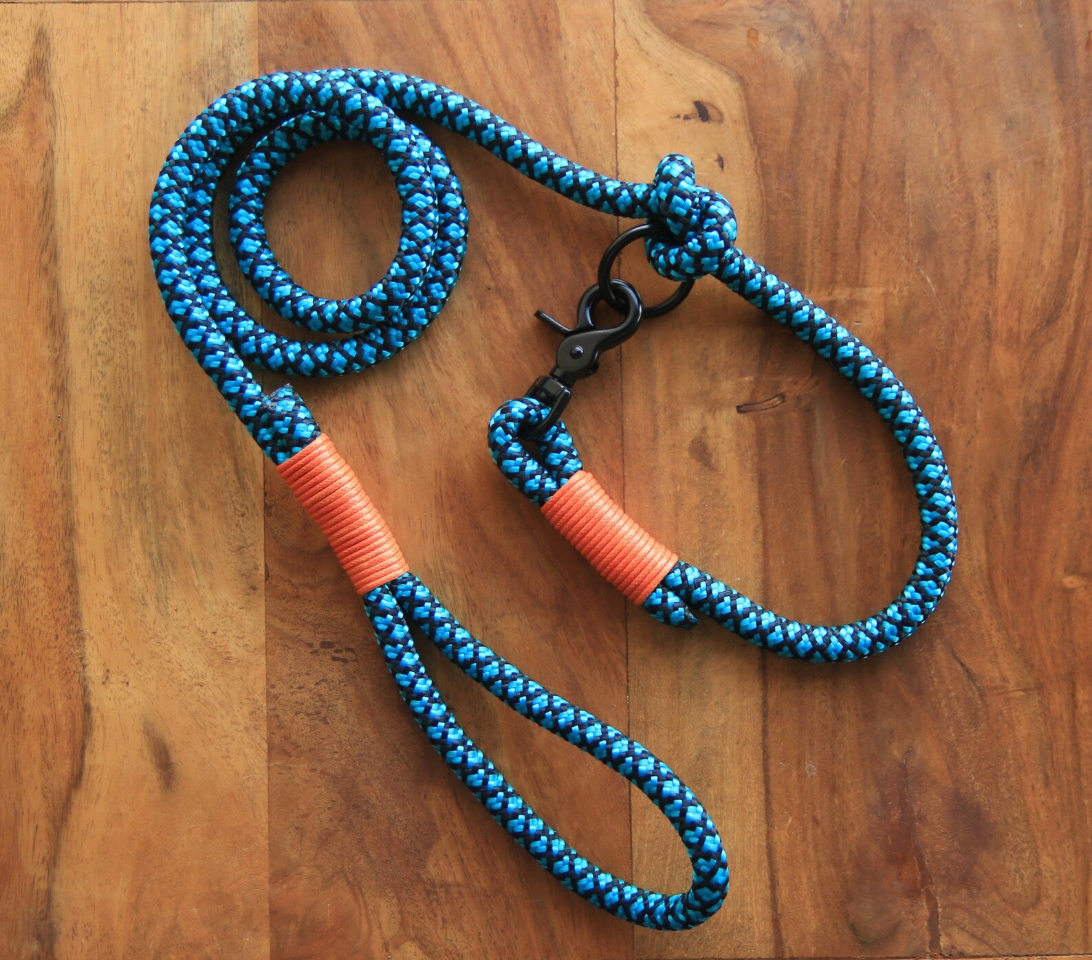Make Your Own Leash / Turquoise & Black Snake / Dog Leash / - Etsy