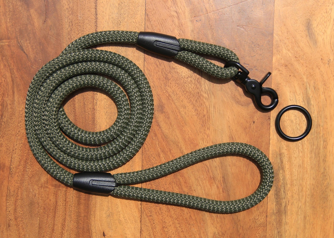 Olive Green Dog Leash for Small and Big Dogs/dog Leads/dog - Etsy