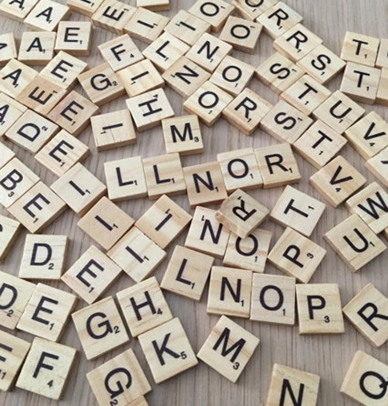 Lettres en bois scrabble décoratif - Etsy France