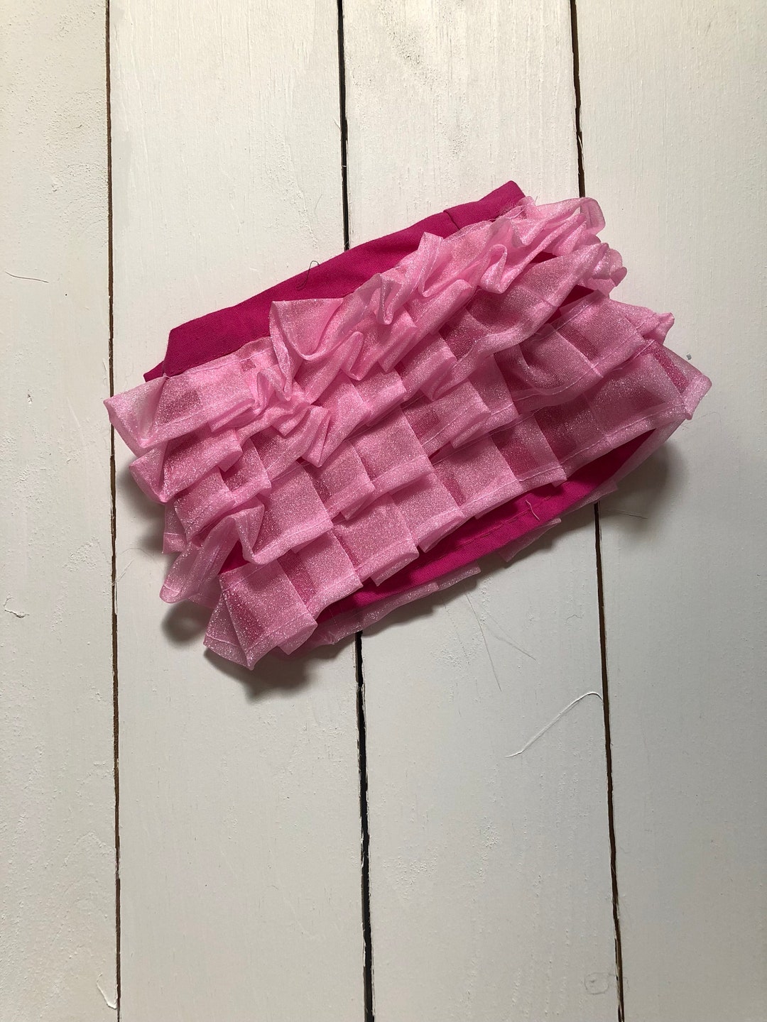 Light Pink Ruffle Skirt, Valentine's Day Skirt, Wrap Skirt, 18 Inch ...