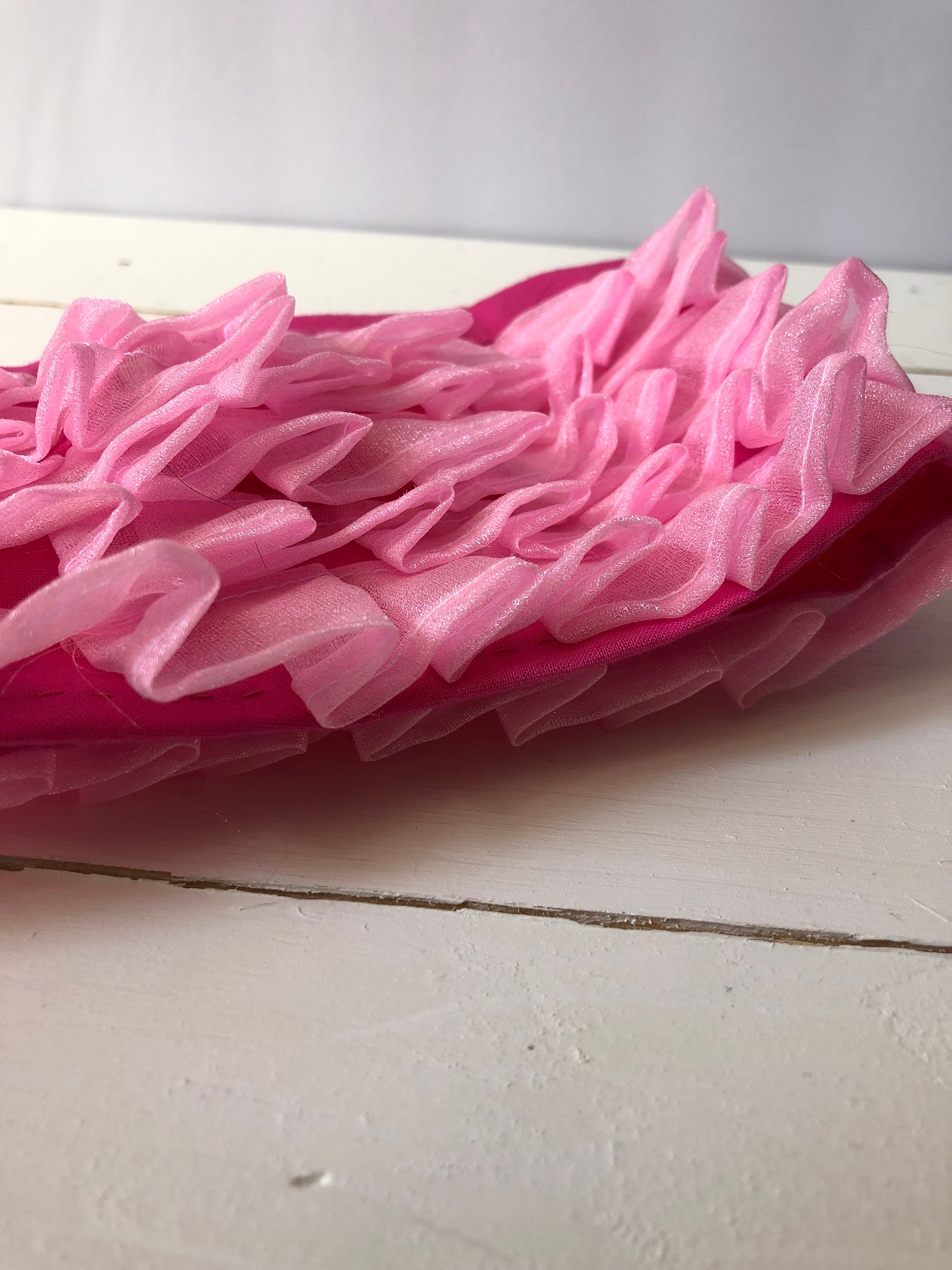 Light pink ruffle skirt valentine's day skirt wrap | Etsy
