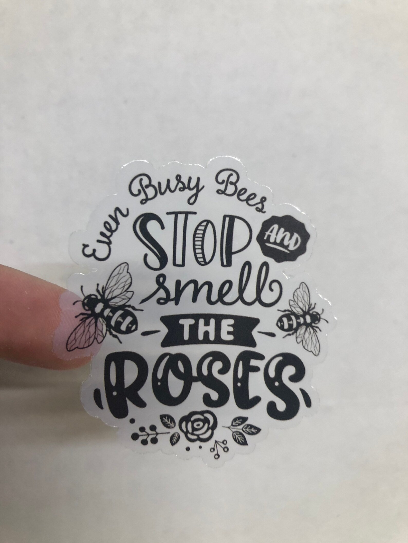 Even Busy Bees Stop And Smell The Roses Floral Bee Bee - Etsy.de