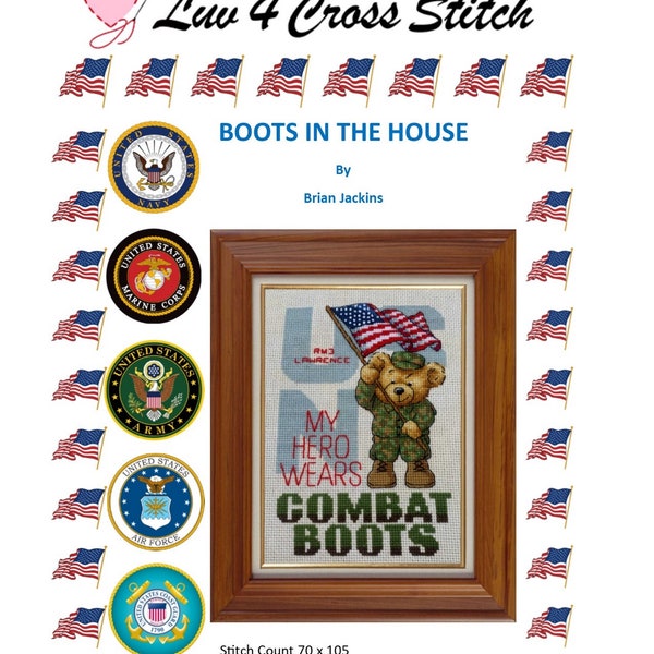 Army Cross Stitch - Etsy