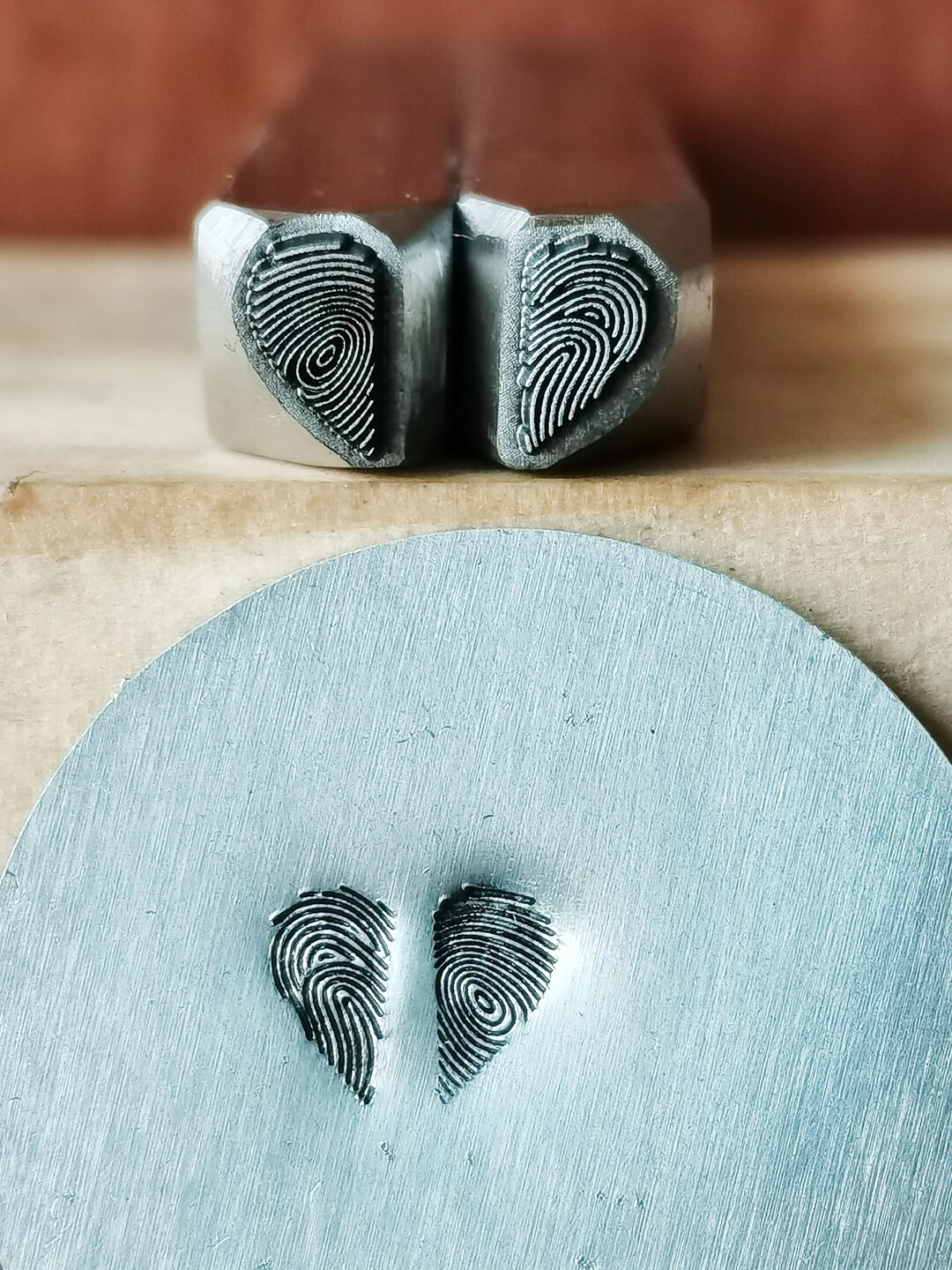 Love/heart Stamp Fingerprints Steel Punches Jewelry Metal, Leather ...