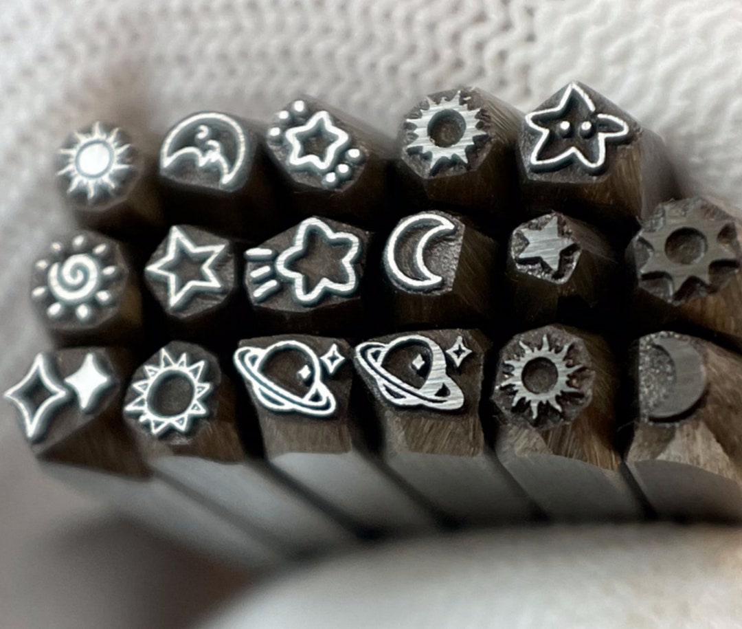 Sun/moon/star Steel Punches Jewelry Metal, Leather Stamping Tools ...