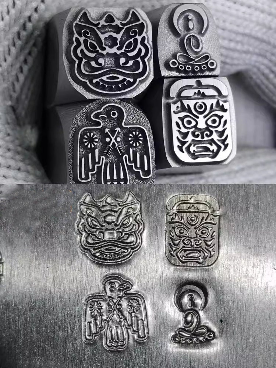 Buddha/lion/eagle Bird Oriental Steel Punches Jewelry Metal, Leather ...
