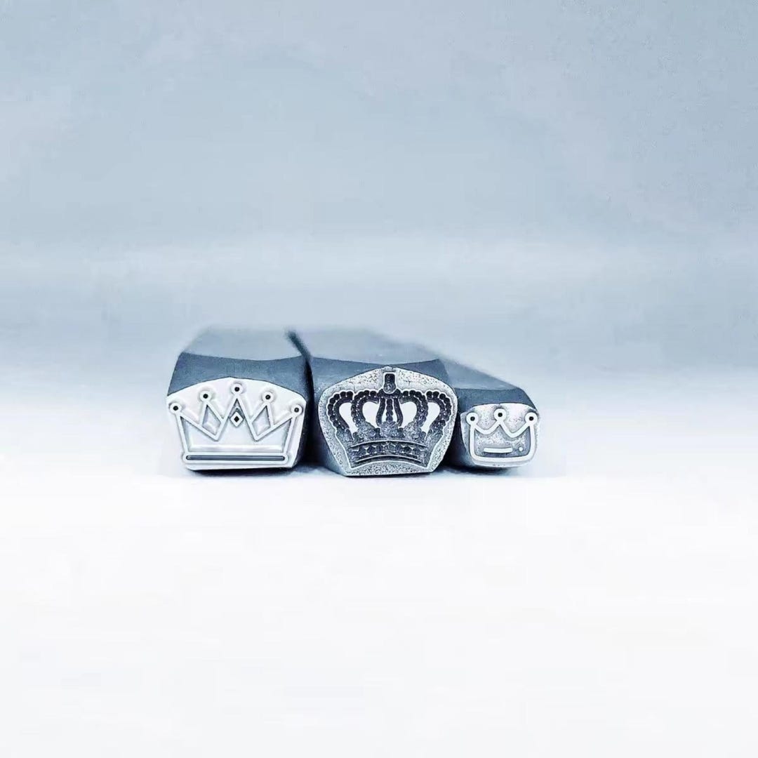 Crown Steel Punches King Queen Crown Jewelry Metal, Leather Stamping ...